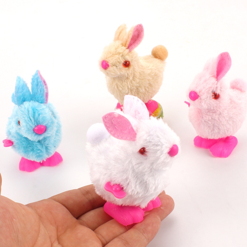 Kids Educational Wind Up rabbit Classic Jumping Bunny Rabbit Cute Plush ...