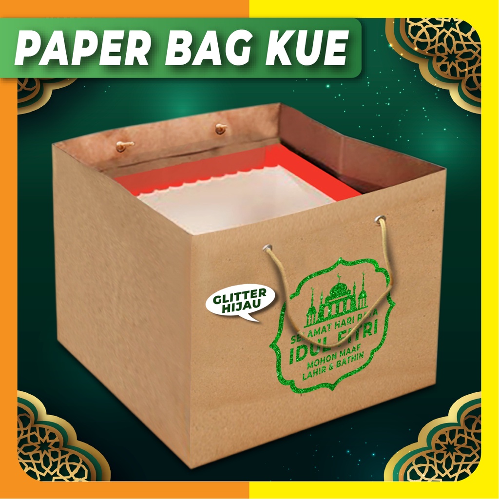 Paper Bag Cake Cake Box | Brown KRAFT - Eid Al-Fitr (10Pcs) | Shopee ...