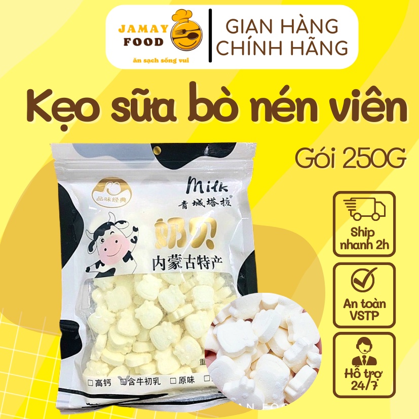 Mongolian cow's milk candy tablets, 250g pack, fragrant and fatty, you ...