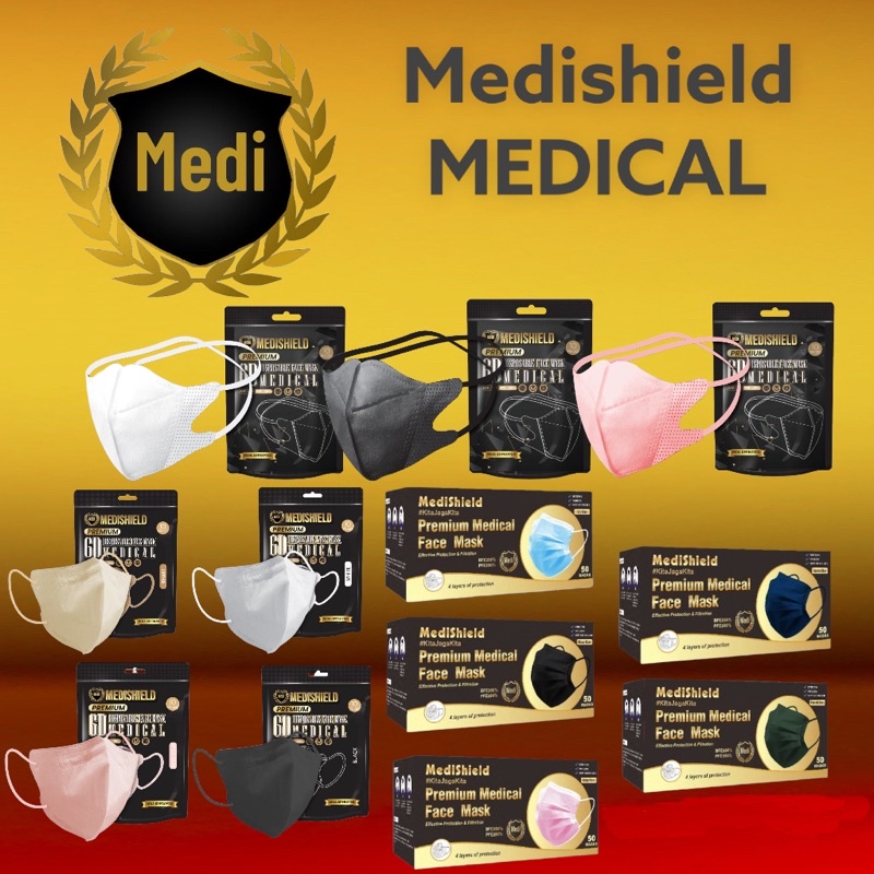 Medical Face Mask 4ply 50pcs⚡Zero Degree 4ply Colour Mask Premium high ...