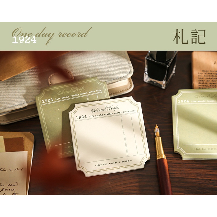 ENWEI 90 Sheets [One Day Letter Series] Vintage Journal Sticky Notes ...