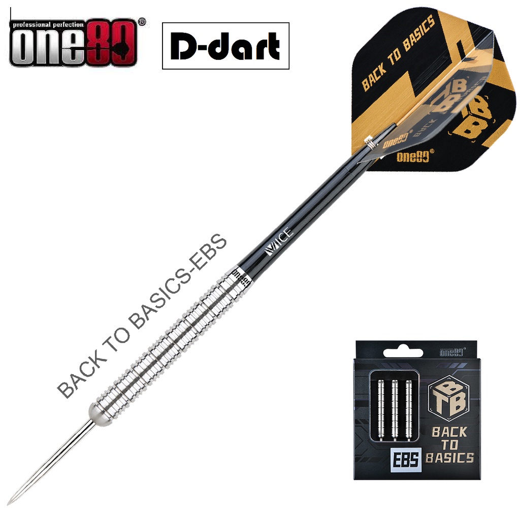 ONE80 STEEL TIP DART - 22G (EBS) BACK TO BASICS VHD 90% TUNGSTEN DARTS ...