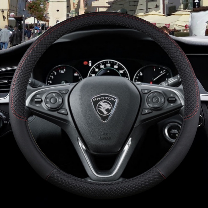 Proton Saga Preve Suprima Exora Leather Steering Wheel Cover Penutup ...