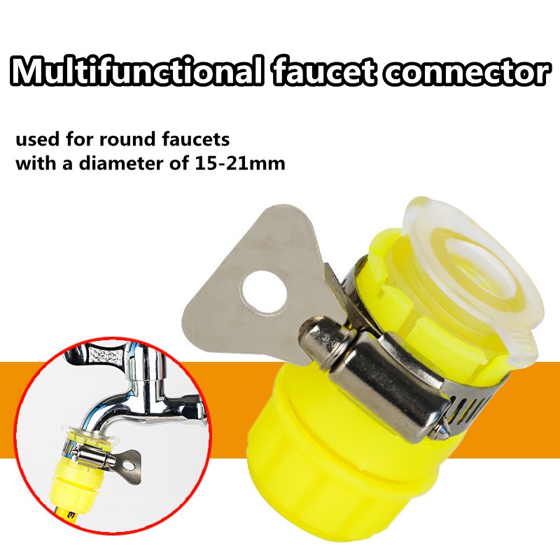 Universal 4 Points Faucet Adapter Garden Water Connector Tap Conversion ...