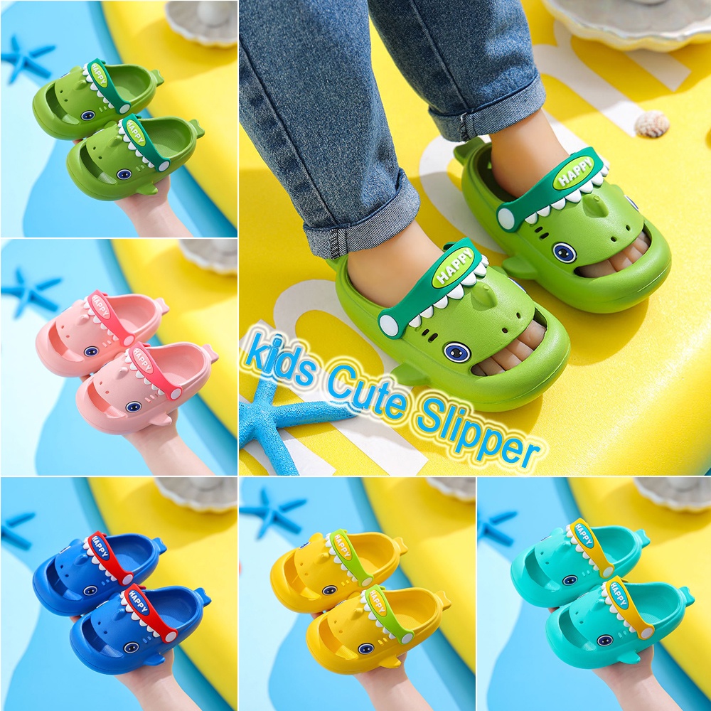 2023 New Kids Slipper Girl Boy Cute Shark Slippers Summer Cartoon Beach ...