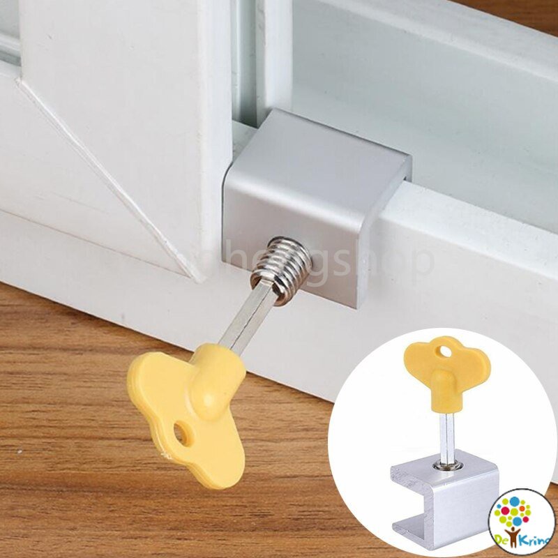 DK Window Lock Sliding Door Padlock Anti-theft Stop Door Frame Security ...