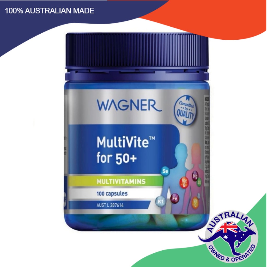 Wagner Multivite For 50+ 100 Capsules | EXP DATE : 09/2025 | Shopee ...