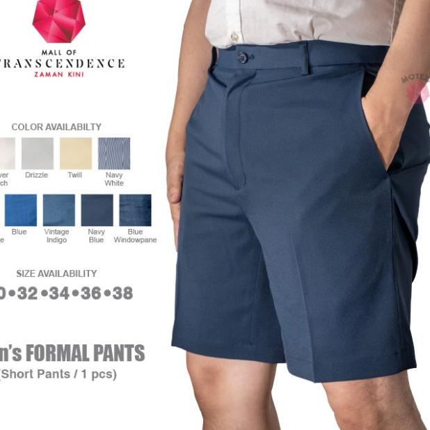 Men's Formal Shorts/Material/Short Pants - PREMIUM | Shopee Malaysia
