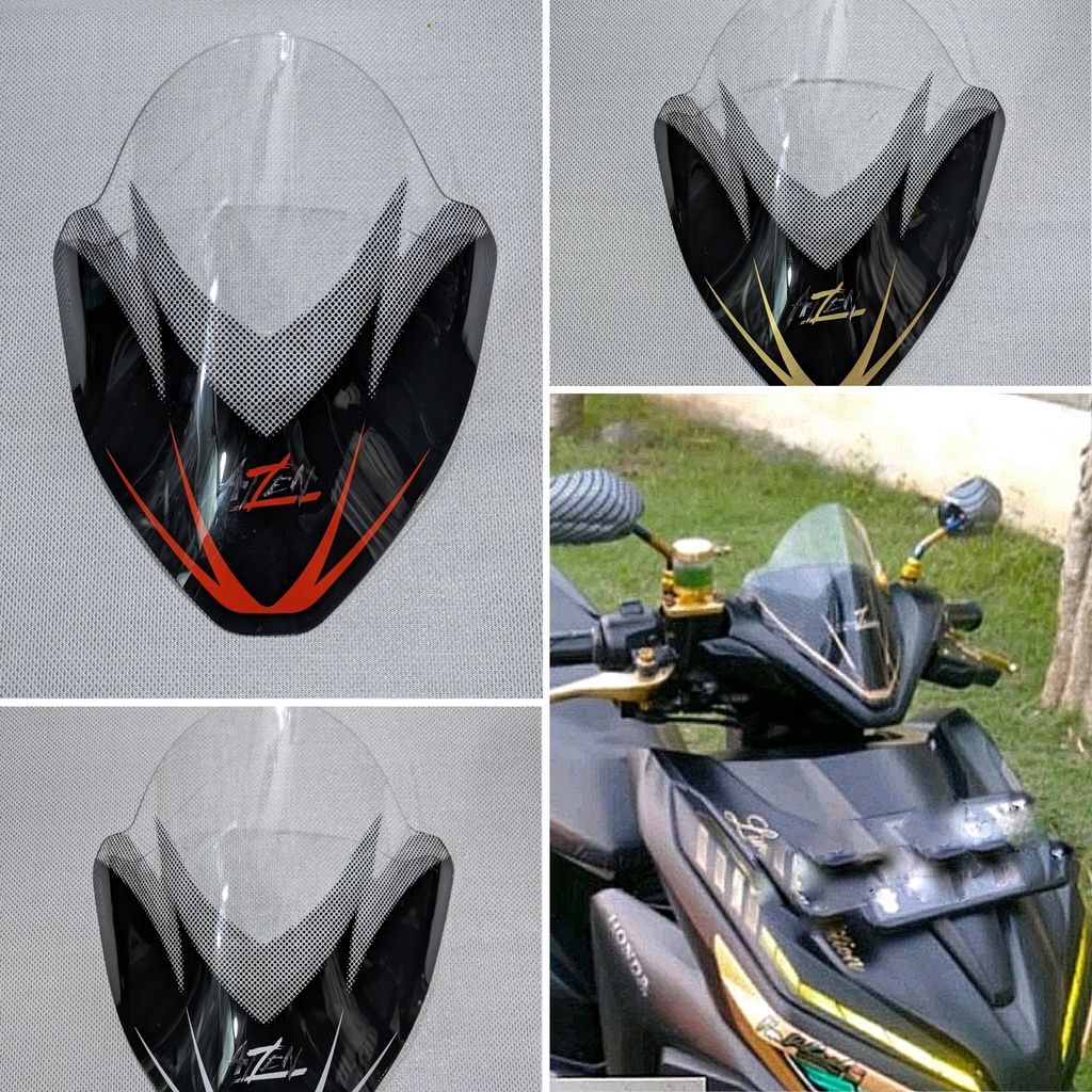 Visor Windshield Black Series Vario 125 150 LED New | Shopee Malaysia