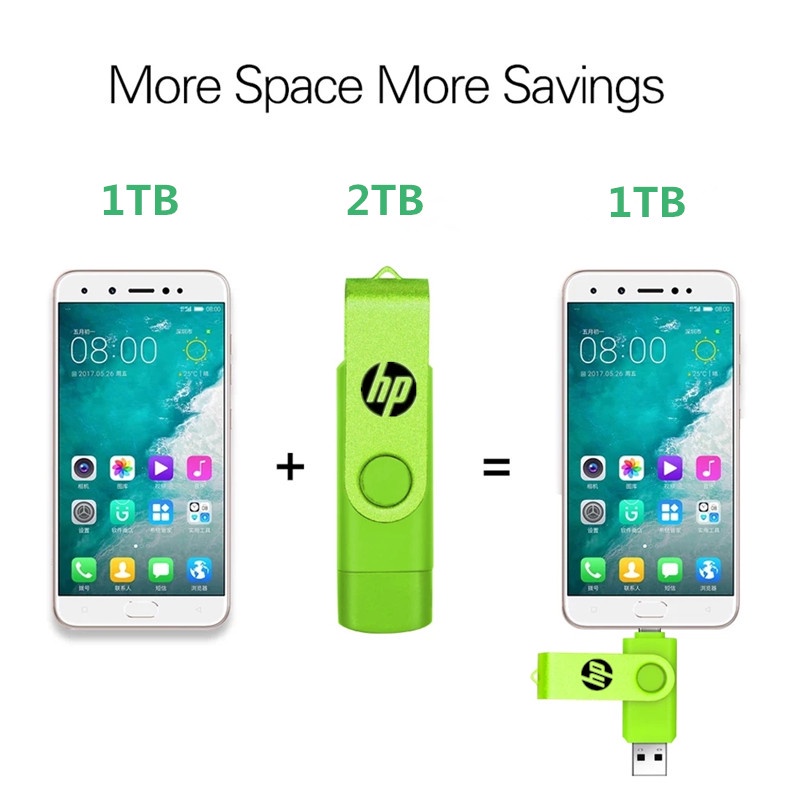 HP flash drive 3 in 1 OTG USB Type C/Micro flash drive 2tb 1tb 512gb ...