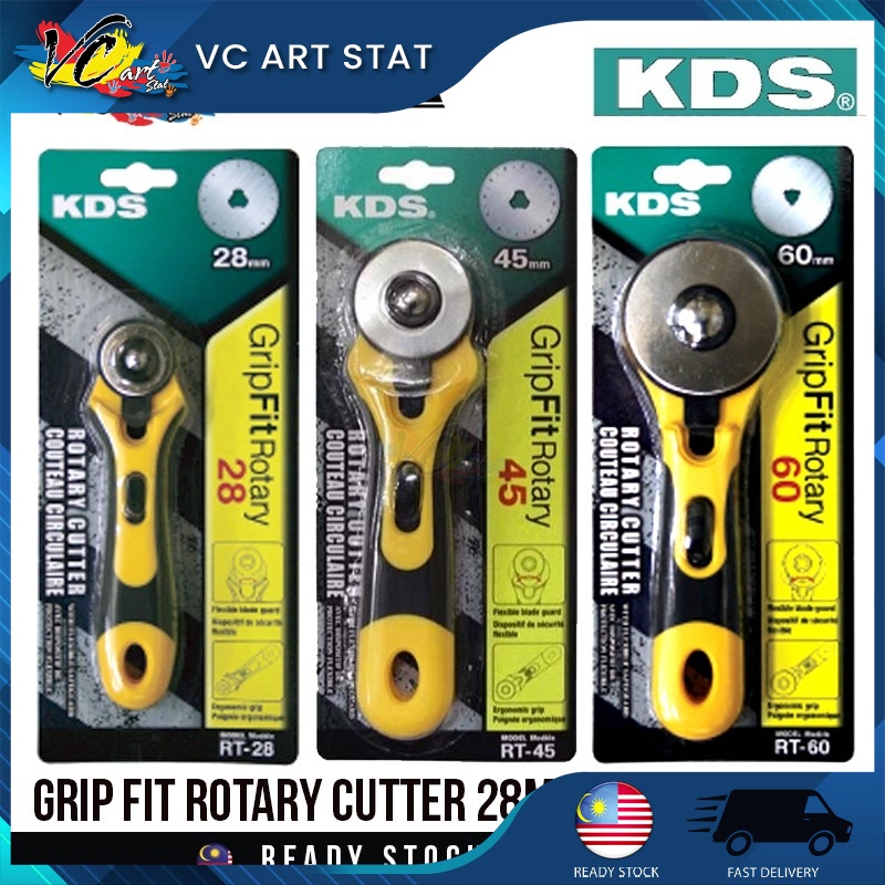 KDS Grip Rotary Cutter with Flexible Safeguard - 28/45/60mm | Shopee ...