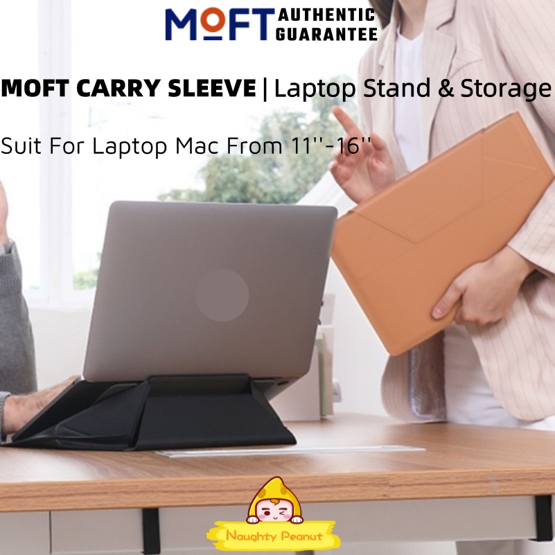 MOFT Carry Sleeve Laptop Stand&Bag Expandable Storage For Accessories ...