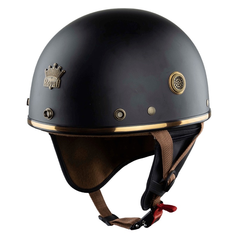 Royal M379 1/2 half-head helmet, genuine, high-quality Bulldog Pug ...