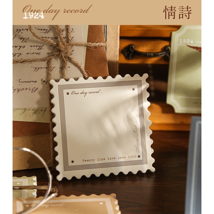 ENWEI 90 Sheets [One Day Letter Series] Vintage Journal Sticky Notes ...