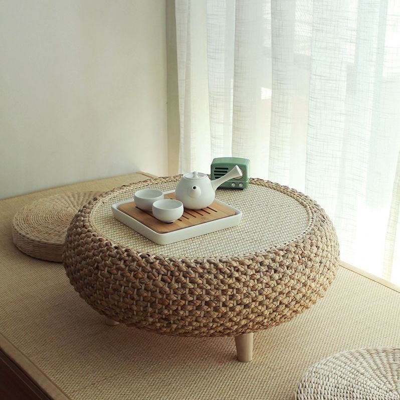 Straw Bay Window Table Tatami Small Coffee Table Japanese Simple Kang ...
