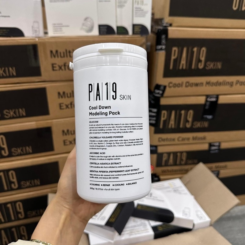 Pa19 SKIN COOL DOWN MODELING PACK VITAMIN C Recovery Mask 300G | Shopee ...