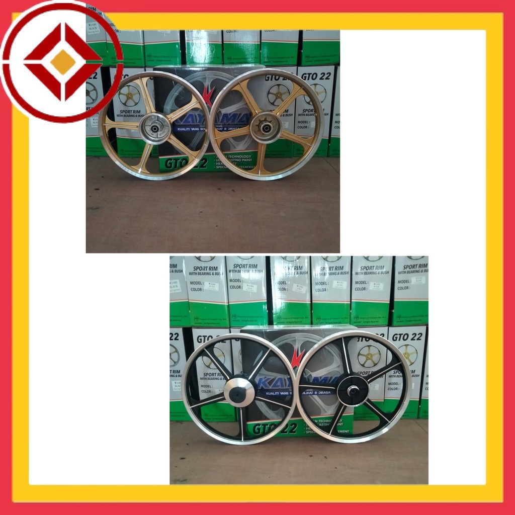 SPORT RIM KAYAMA GTO RC80 SIAP BEARING BUSH 5 BATANG 140X160 GTO22 RC ...