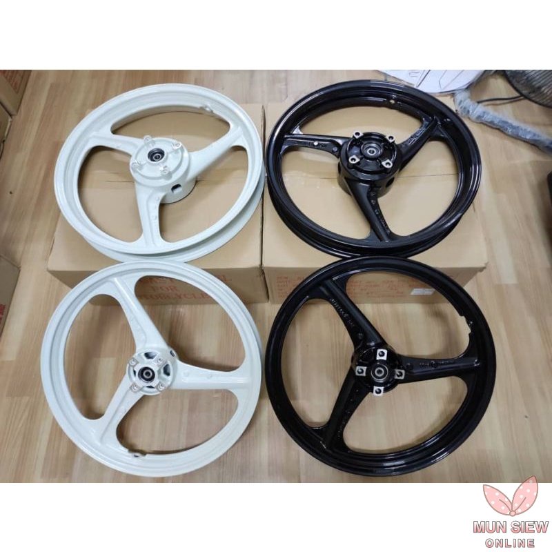 Sportrim Sport Rim (Enkei) Full Chop 3 Batang Yamaha Y125z Y125zr Y125 1.85 1.6 185 16 BLACK ...