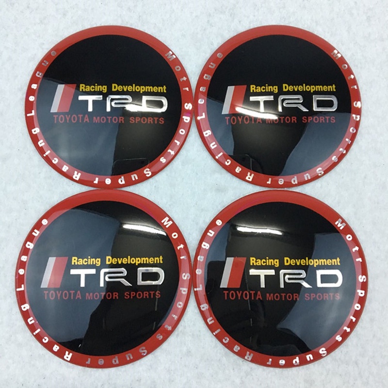 Dedicated To Toyota TRD Wheel Hub Cap Retrofitting Hub Cover Car Emblem ...