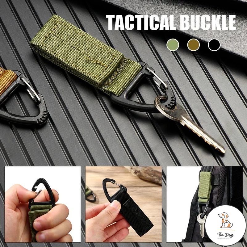 DC Webbing Carabiner Belt Clip / Nylon Velcro Keychain / Waist ...