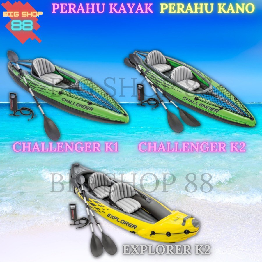 Intex BOAT RUBBER KAYAK KANO TOWN CHALLENGER K1 K2 EXPLORER K2 SHIP ...