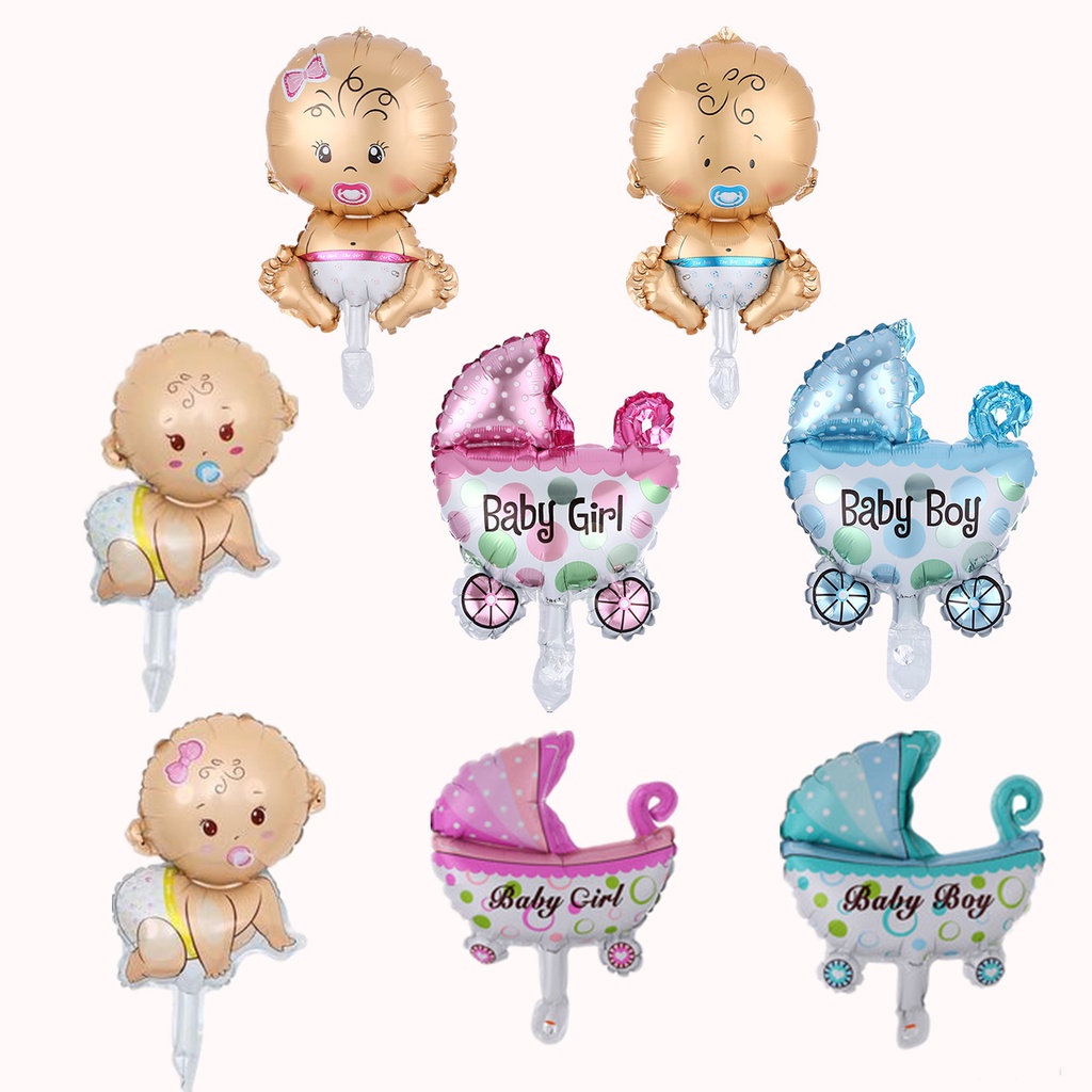 Mini pacifier baby baby carriage balloon First birthday party ...