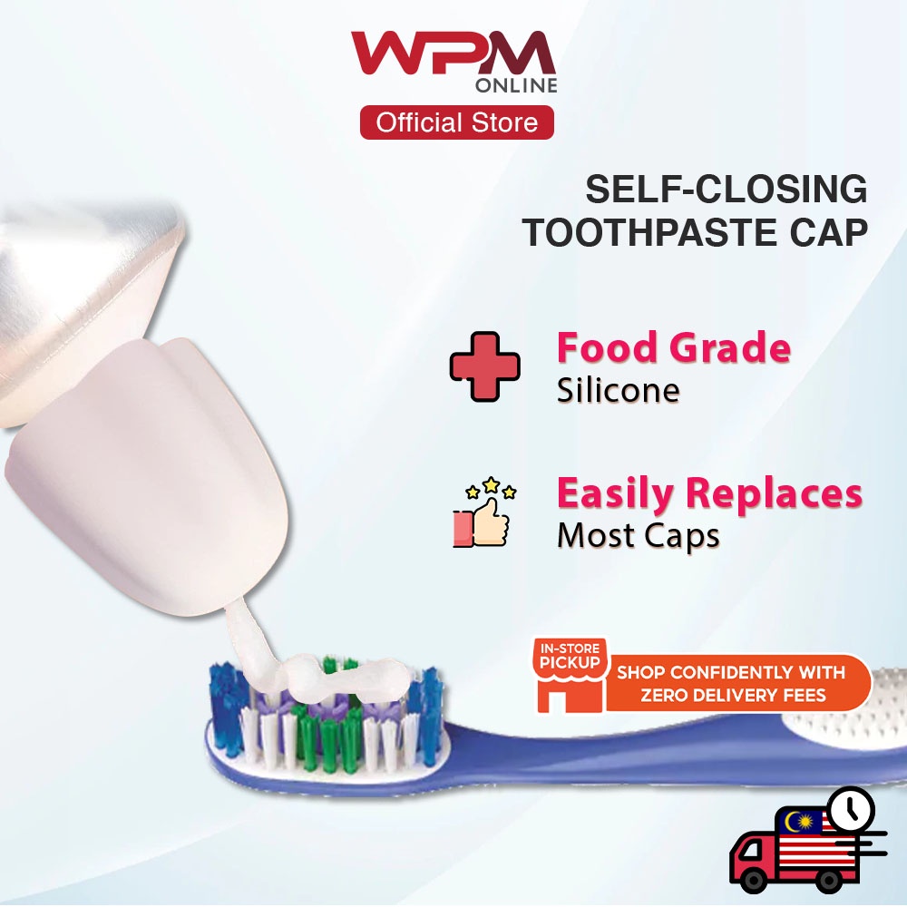 Self-Closing Toothpaste Caps Silicone Toothpaste Cap Manual Toothpaste ...