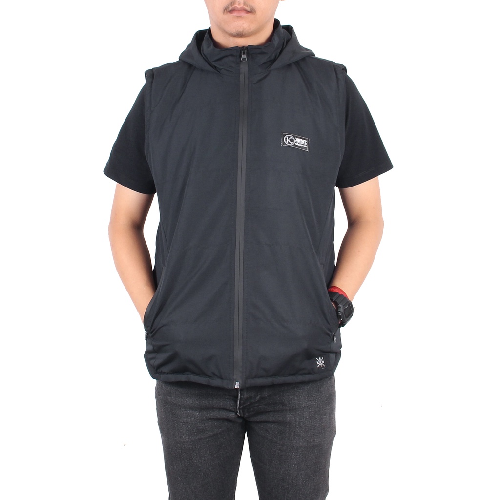 Kent Parachute Vest Taslan Black Thick Original | Shopee Malaysia