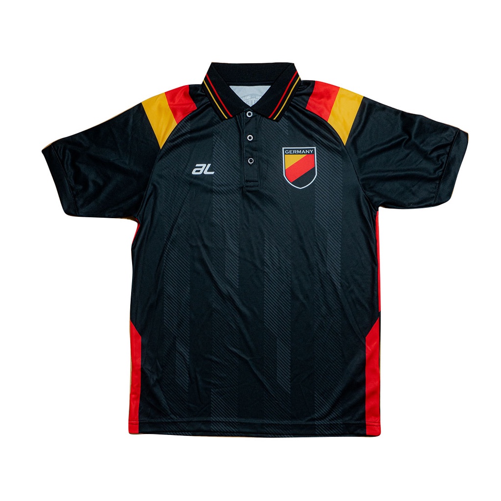AL GERMANY 22 MEN'S POLO BLACK 10 | Shopee Malaysia