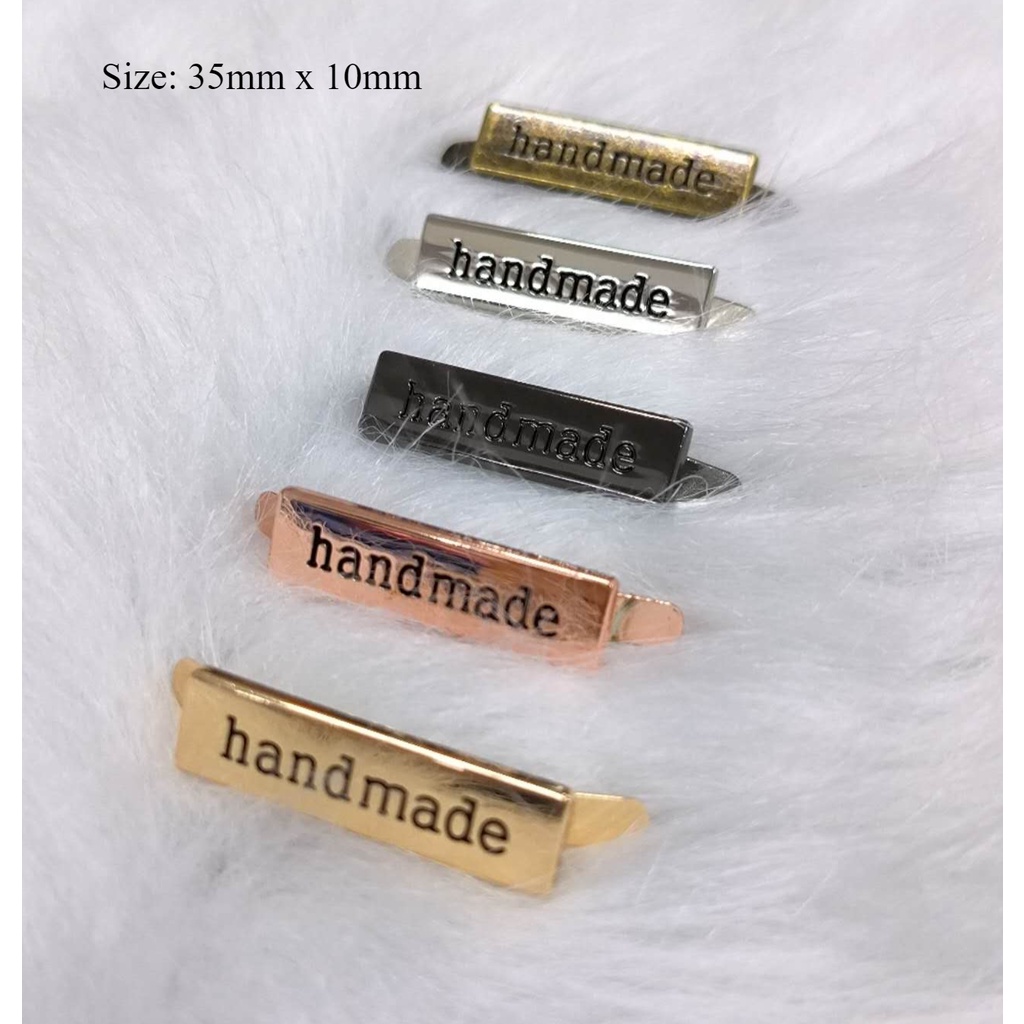 Metal Label Tag/ Bag label/ Bag Tag/ Handmade Bag Logo/ Beg Logo/ DIY ...