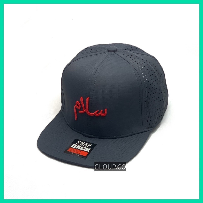 [ READY STOCK ] Topi Salam Arabic SnapBack | Dri-Fit Breathable Flat ...