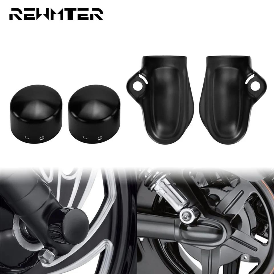 Motorcycle Black Front Axle Nut Rear Axle Covers Wheel Shaft Cap ...
