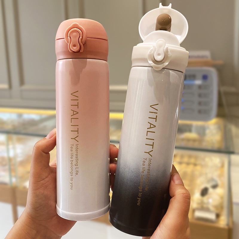 SW_ 500ML Fashiong Gradient Smart Vacuum Thermal Flask 500ml Insulation ...