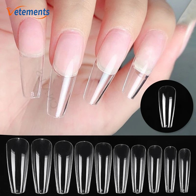 Simple Transparent Water Drop Shaped False Nail Tips/ Acrylic Nail Art ...