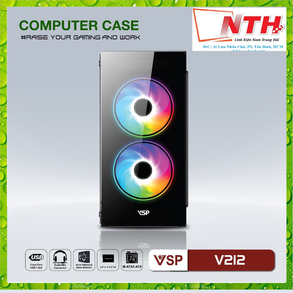 Vsp V212 Computer Case White, Pink, Black (mATX) | Shopee Malaysia
