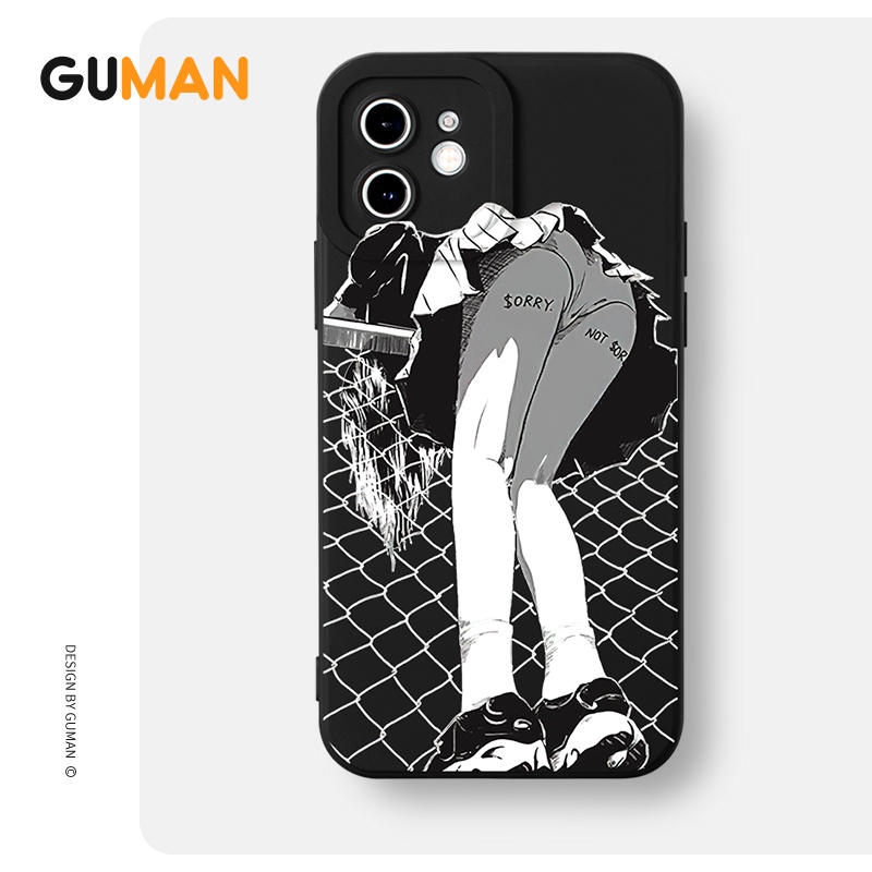 GUMAN Soft Silicone Cute Funny Aesthetic Shockproof Casing for iPhone ...