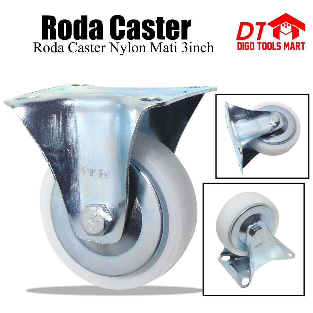 3 Inch 75mm Caster Wheels Dead Nylon Truck Wheels Trolley Wheels 1 Pcs ...