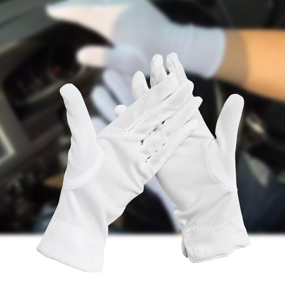 Adult White Formal Gloves Men Tuxedo Guard Parade Santa Y6G8 Dress ...