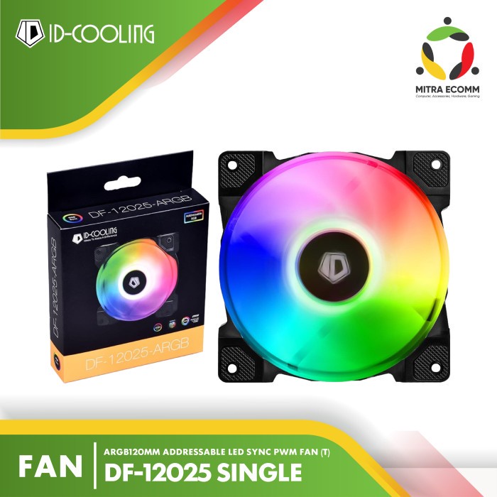 Fan Casing ID-COOLING DF-12025-ARGB SINGLE LED 120mm Sync Addressable | Shopee Malaysia
