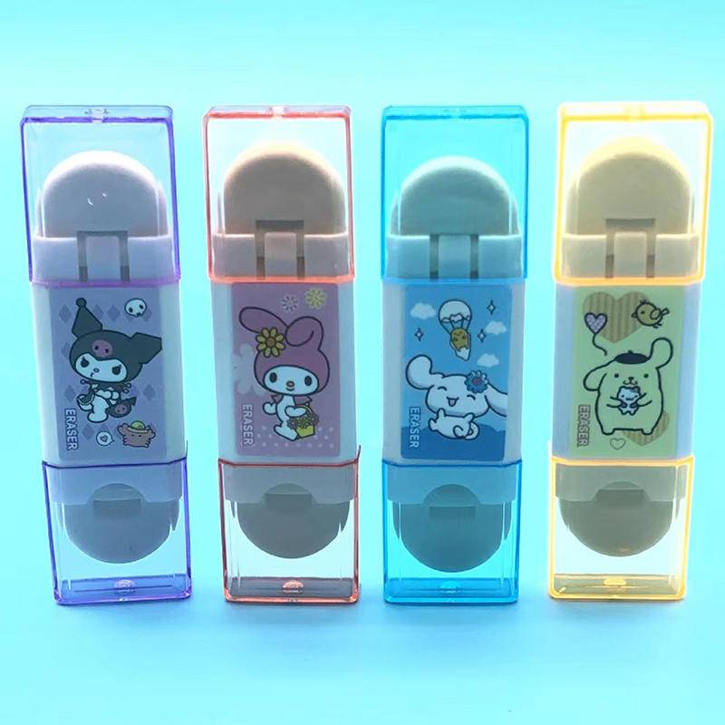 4 styles Sanrio double head Eraser 2B Pencil Rubber For Kids Drawing ...