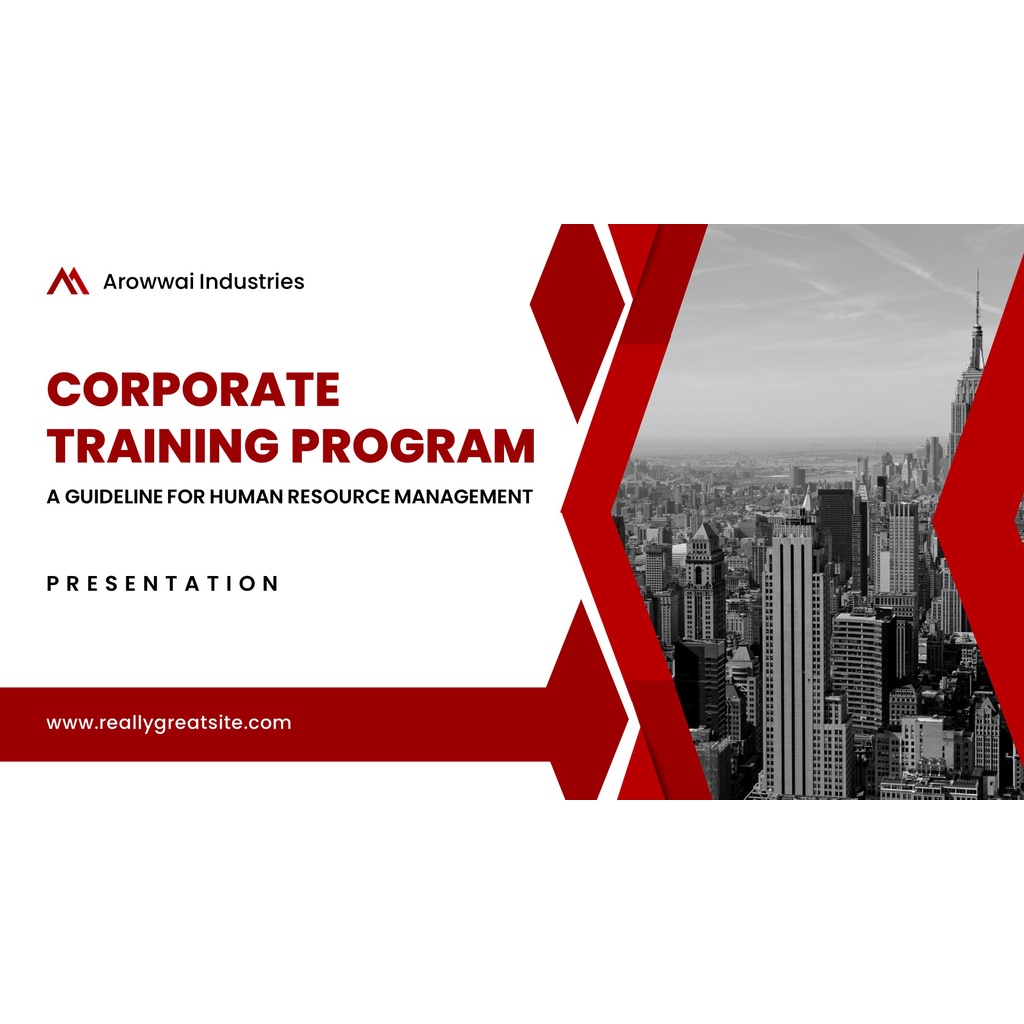 PRESENTATION TEMPLATE [EDITABLE] Red And White Modern Corporate ...
