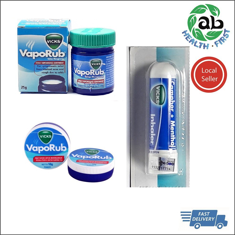 VALUE PACK!!!VICKS VAPORUB 10GM/25GM/50GM/INHALER | Shopee Malaysia