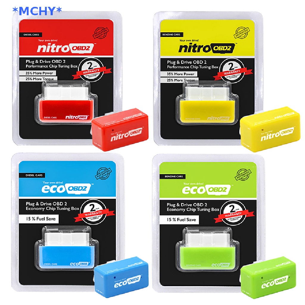 MCHY> Nitro OBD ECO Performance Chip Tuning Box OBD2 ECOOBD Fuel Saver ...