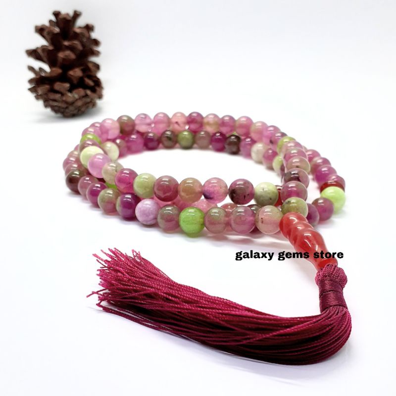 Original Tanzanian Ruby Prayer Beads 99 Items 8mm | Shopee Malaysia