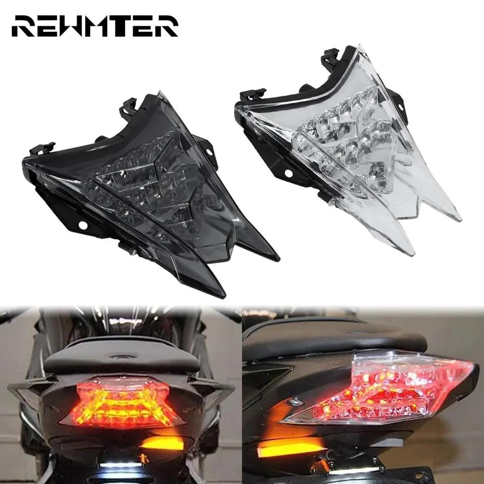 Motorcycle E-Mark LED Integrated Brake Tail Light Rear Turn Signal ...