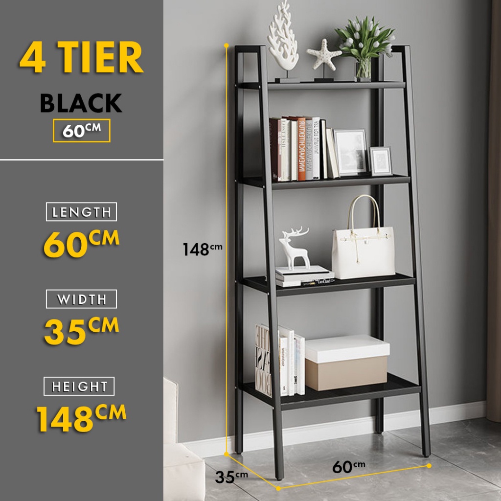 KENZZO : Shiro 3/4/5 Tier Multipurpose Shelf Shelves Rack Rak Besi ...