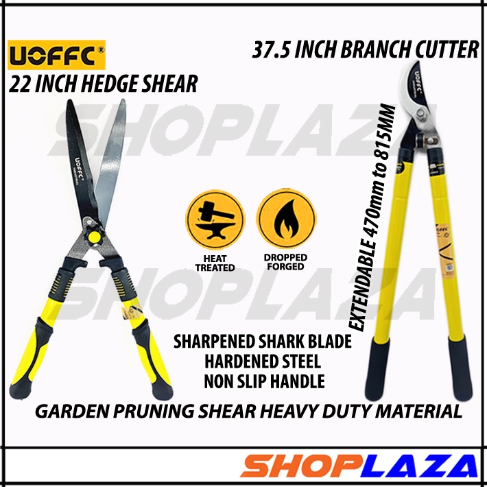 UOFFC Garden Pruning Shear Grass Hedge Shear Telescopic Tree Trimmer ...
