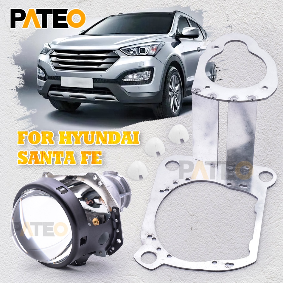 3 Inch Bi-xenon Projector Lens D3S HID LED Replace Upgrade For Hyundai Santa Fe 2013 2014 2015 ...