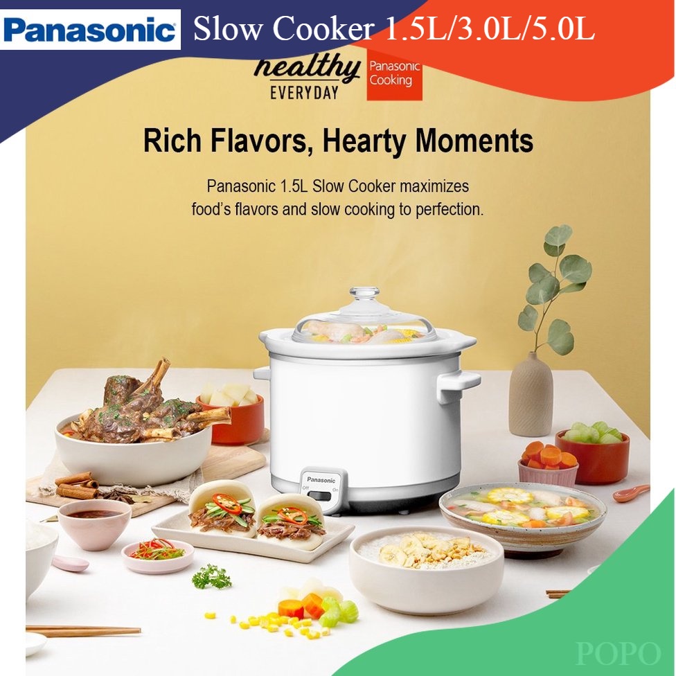 Panasonic Slow Cooker 1.5L/3.0L/5.0L (NF-N15/NF-N30/NF-N50) | Shopee ...