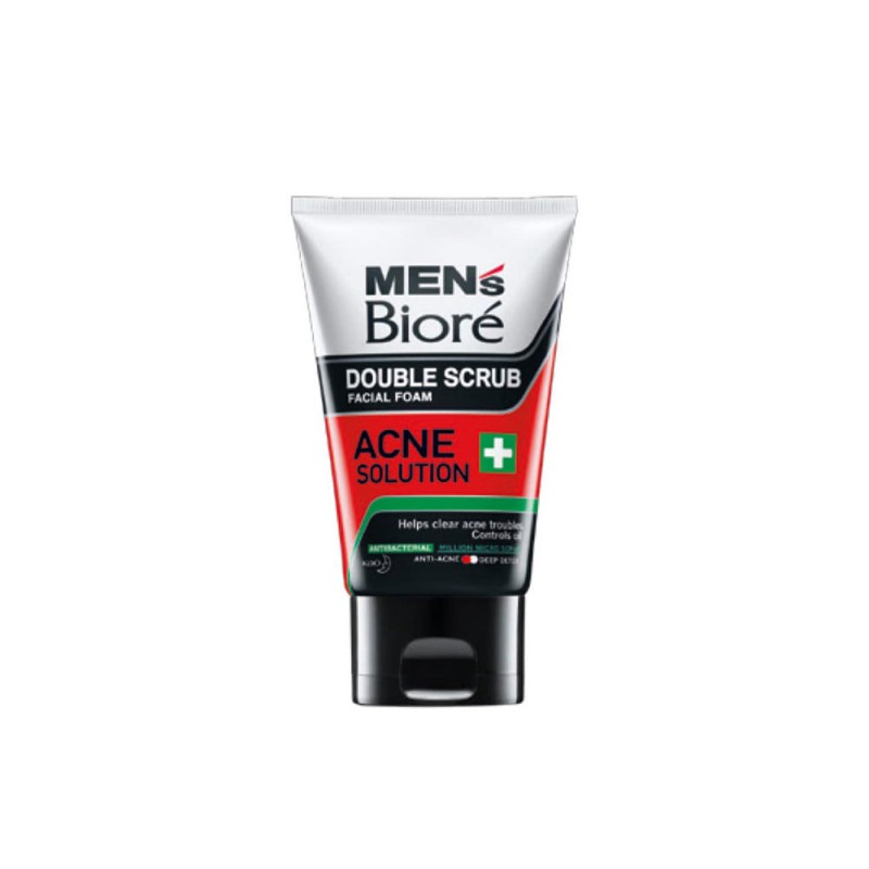 Biore Men's Double Scrub Facial Foam 50G - Acne Solution | Shopee Malaysia